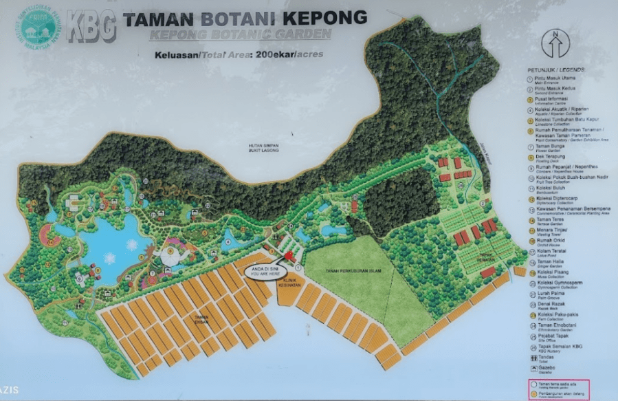 FRIM Kepong Botanic Gardens, Kepong, SELANGOR – GoKelah