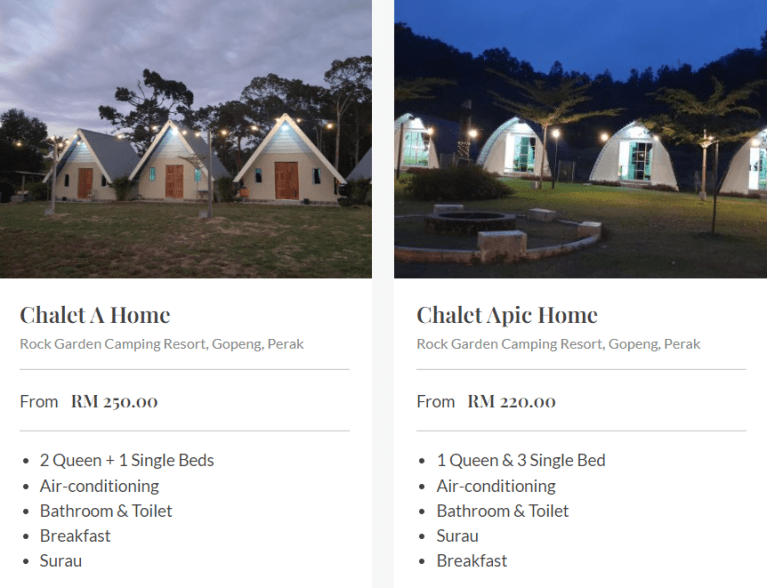 Rock Garden Camping Resort, Gopeng, PERAK – GoKelah