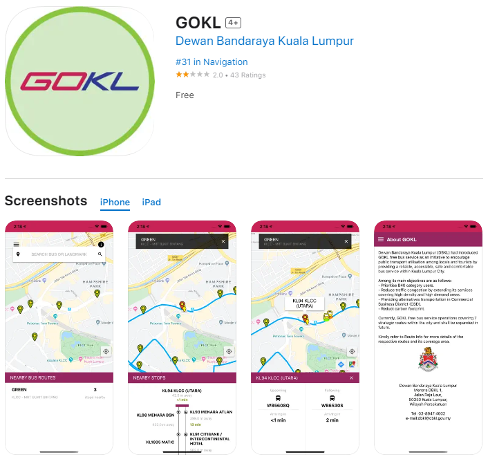 GOKL City Free/RM1 Bus – GoKelah